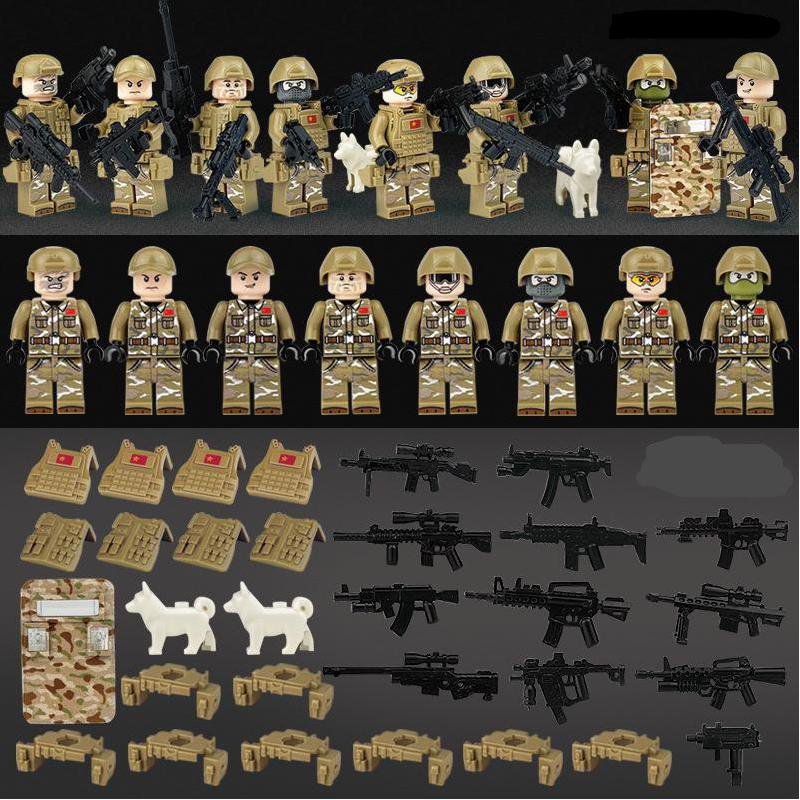 Desert SWAT Action Squad Minifigures Lego Compatible Anti-terrorism Set