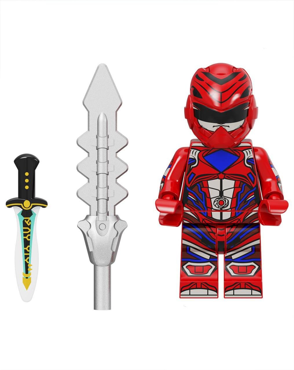 Red Soldier Minifigures Lego Compatible Power Rangers Minifigure