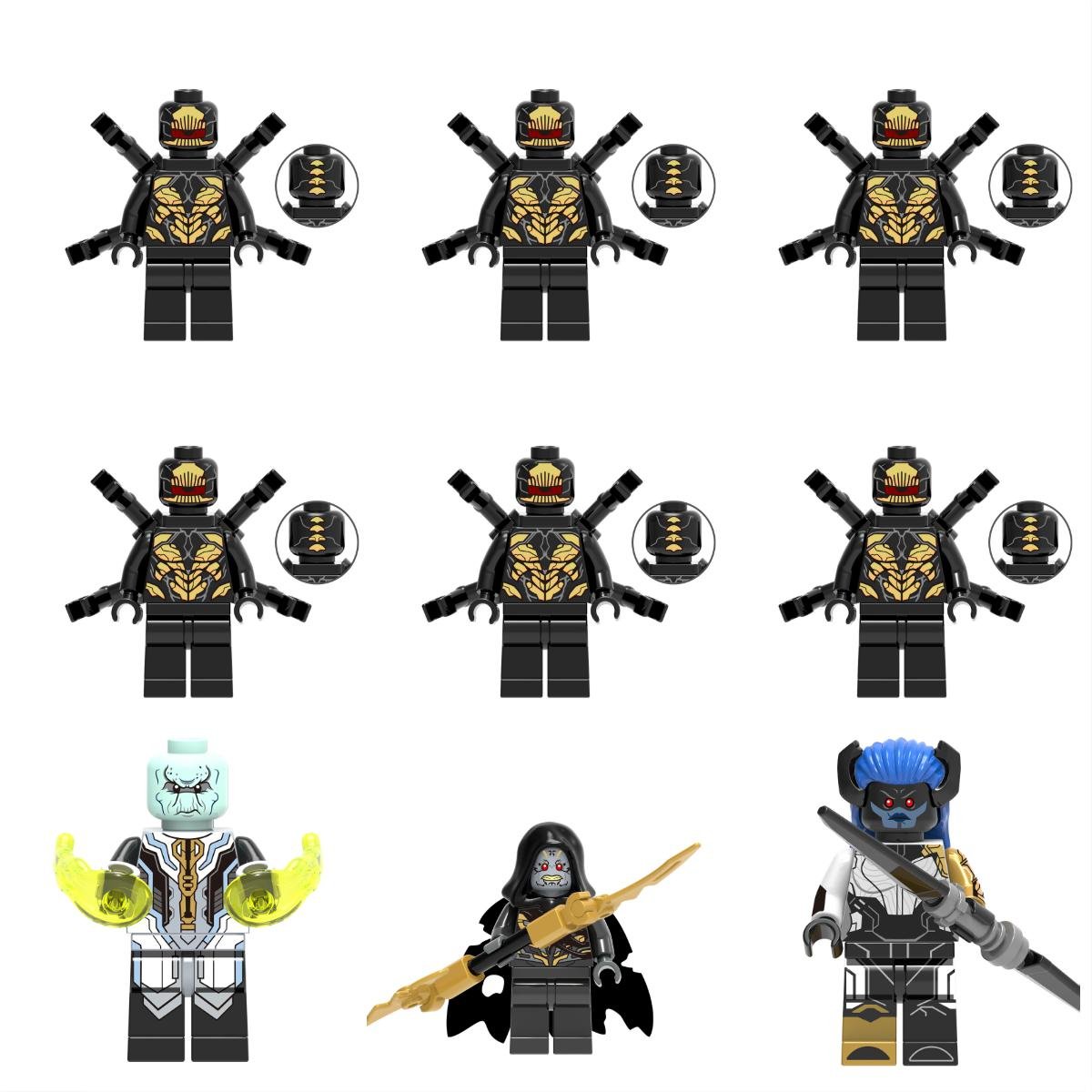 9pcs Outrider Corvus Glaive Proxima Midnight Ebony Maw Minifigures Lego ...