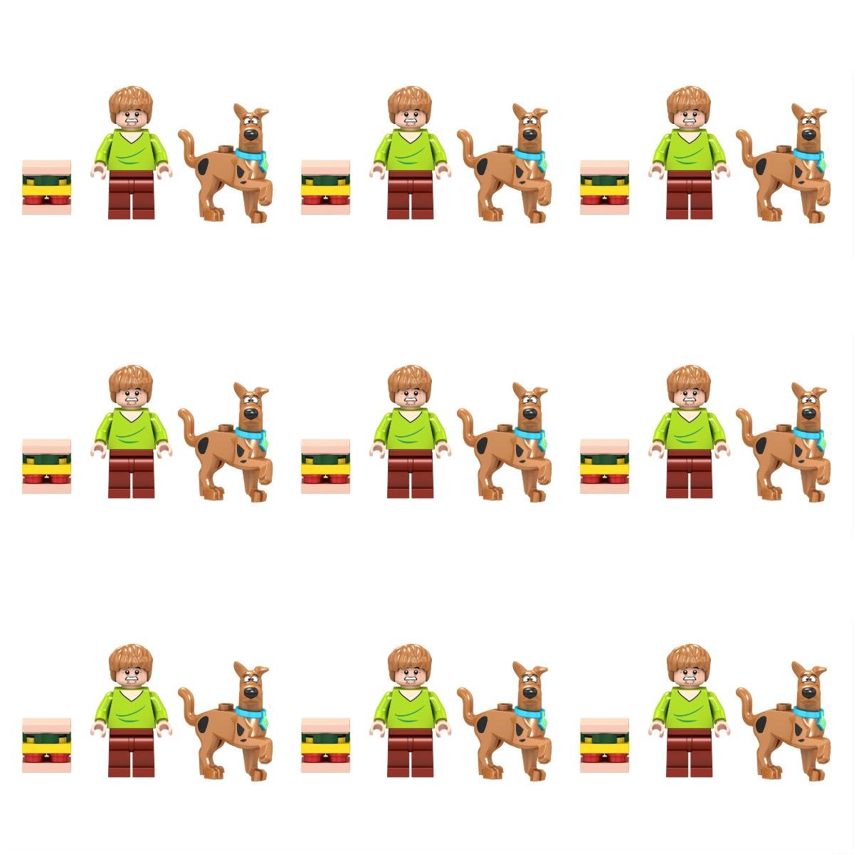 9pcs Scooby-Doo Fred Minifigures Lego Compatible TV Sets