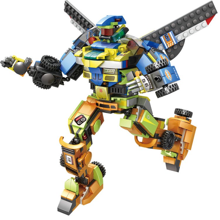 4in1 Racing Car Mecha Minifigures Lego Compatible City Racing Car Sets