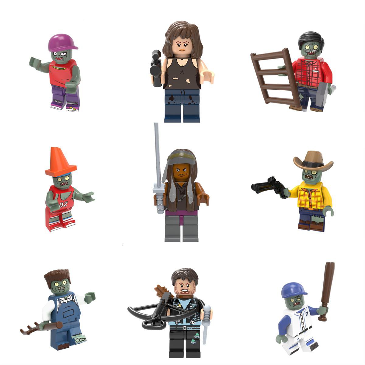 Michonne Daryl Dixon Maggie Green corpse Minifigures Lego Compatible ...