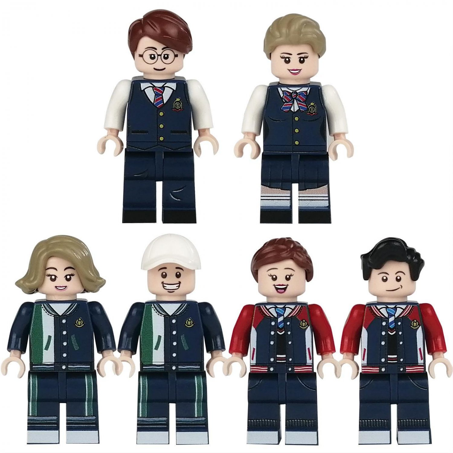 American middle school students Minifigures Lego Compatible Toy