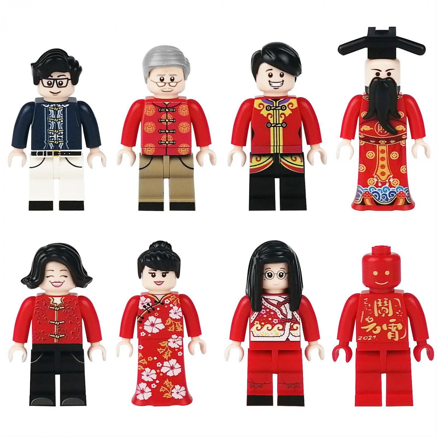 Chinese New Year Minifigures Lego Compatible City Sets