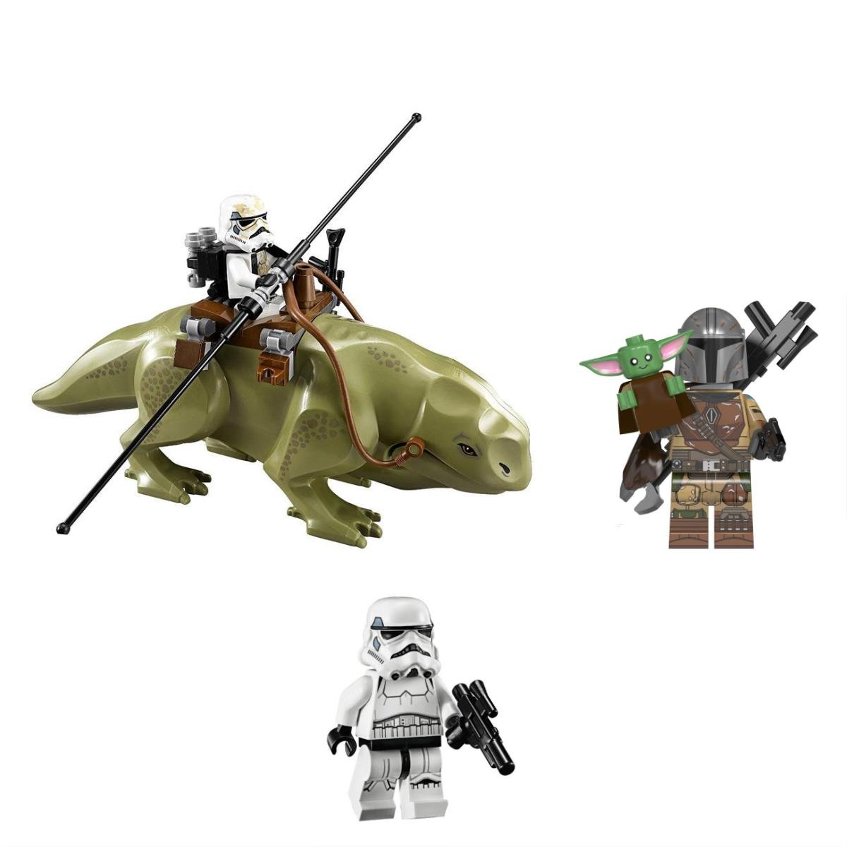 Mandalorian Dewback Imperial Stormtrooper Minifigures Lego Compatible ...