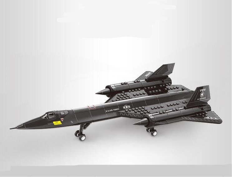 US SR-71 Blackbird reconnaissance aircraft Minifigures Lego Compatible ...