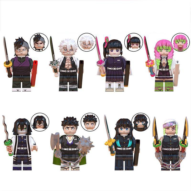 Tsuyuri Kanao Kanroji Mitsuri Iguro Obanai Minifigures Lego Compatible ...