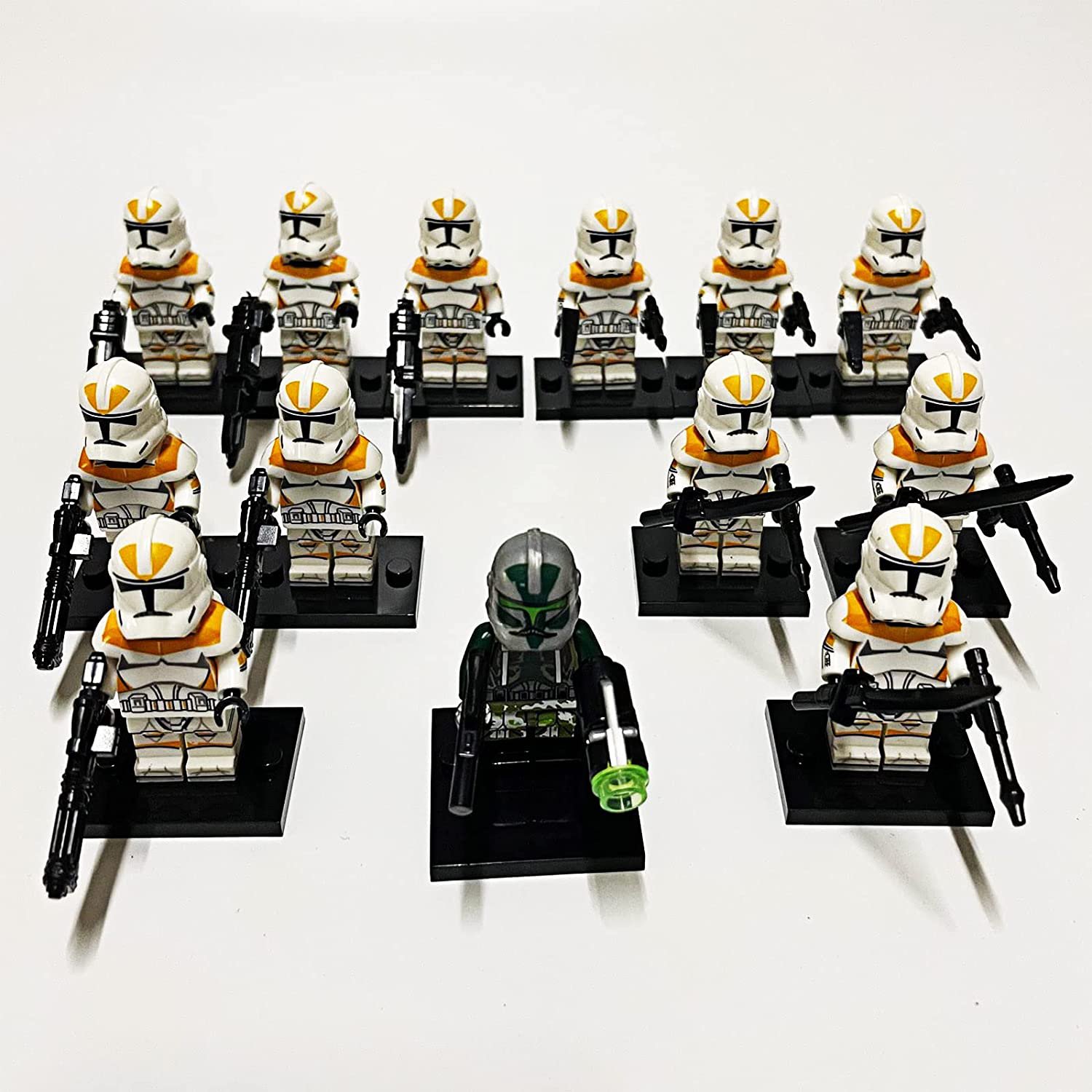 13pcs Yellow Utapau Clone Trooper Commander Gree Minifigures Lego ...