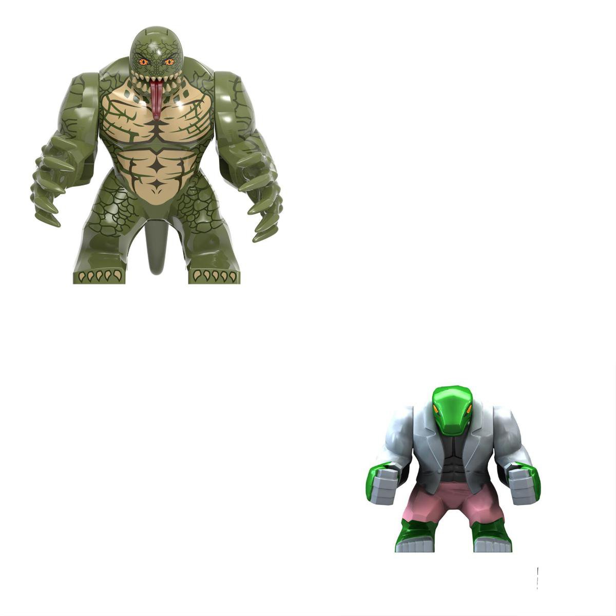 2pcs Big Lizard Minifigures Lego Compatible The Amazing Spider-Man Sets