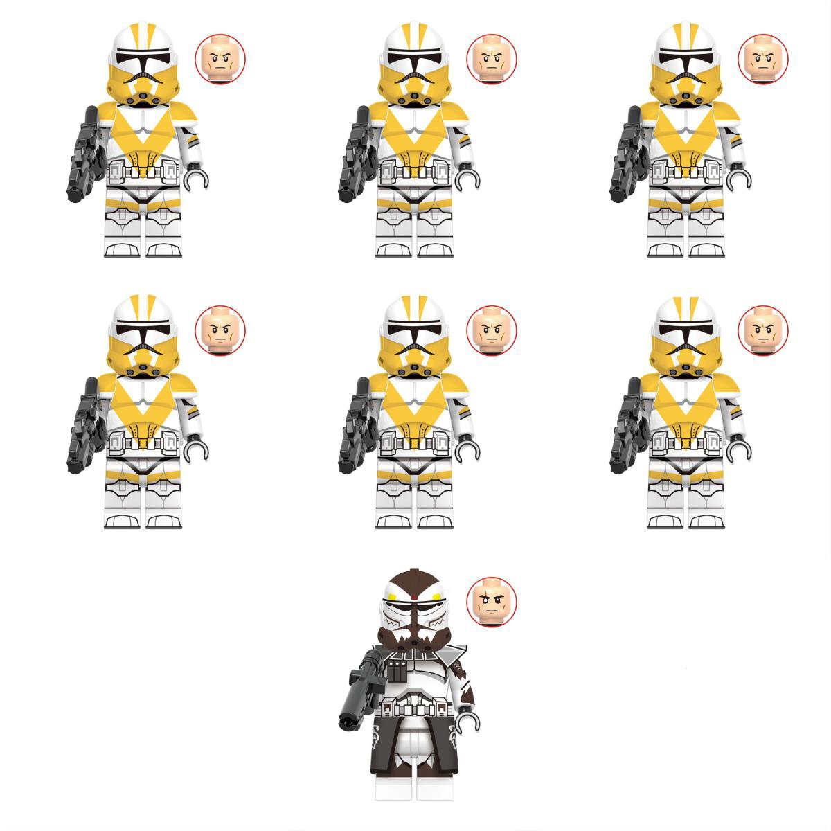 13th Battalion Commander Wolffe Minifigures Lego Compatible Star Wars Set