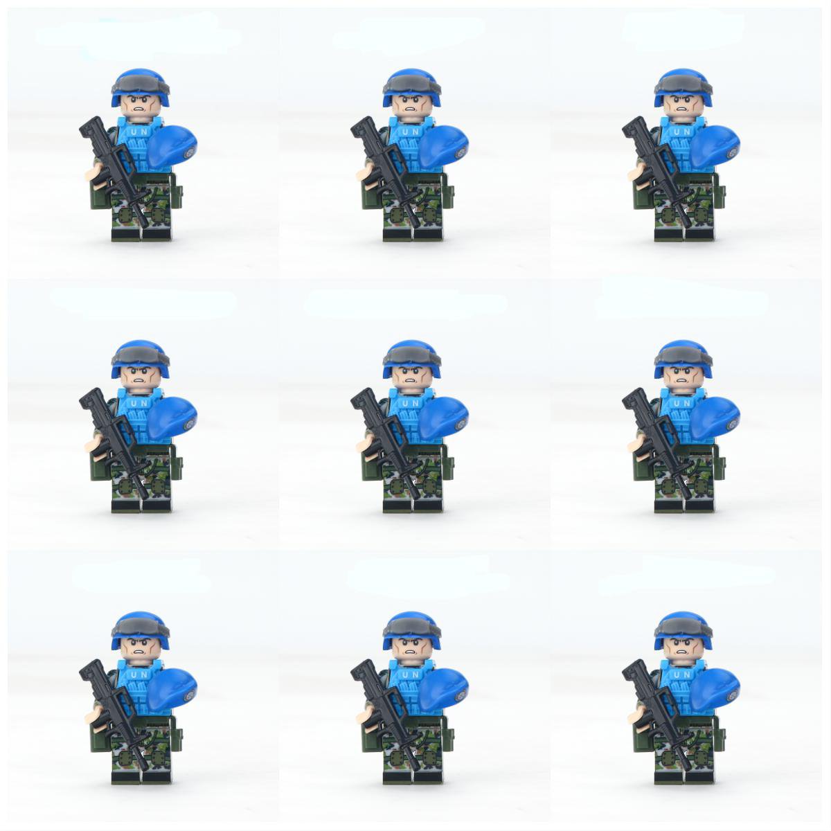 Heavy United Nations Peacekeeping Minifigures Lego Compatible Military Set