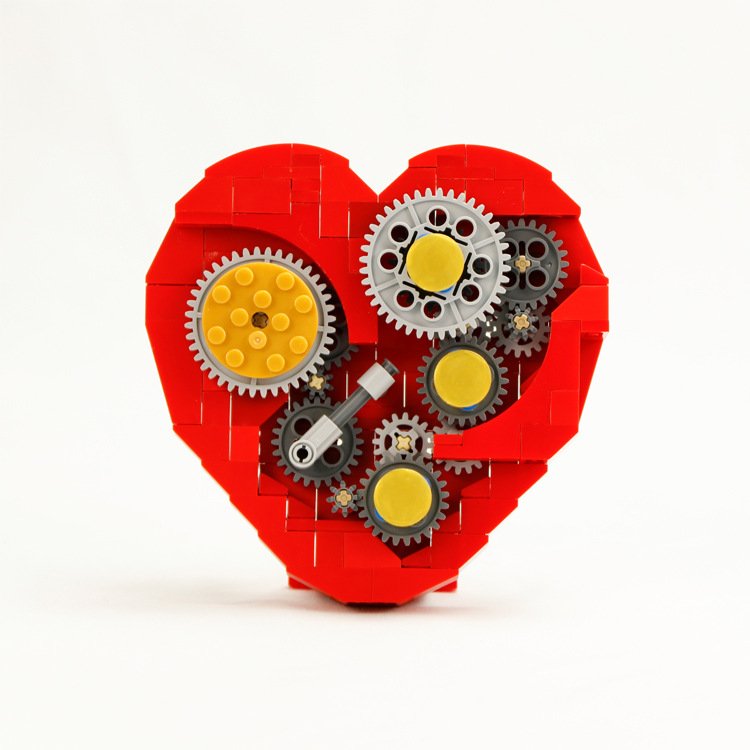 Machine loving heart Minifigures Lego Compatible Valentine's Day gift