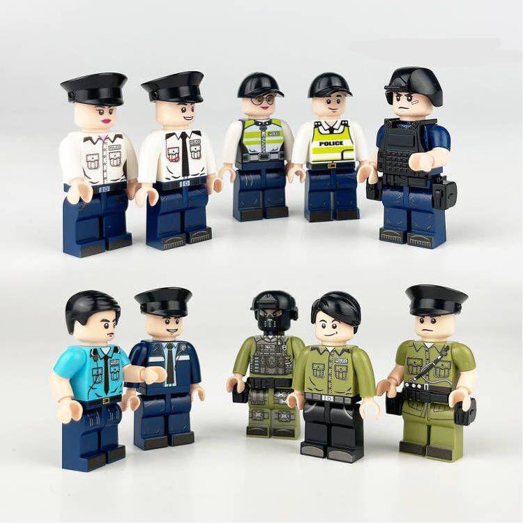 Police Traffic Police S.W.A.T Minifigures Lego Compatible City Set