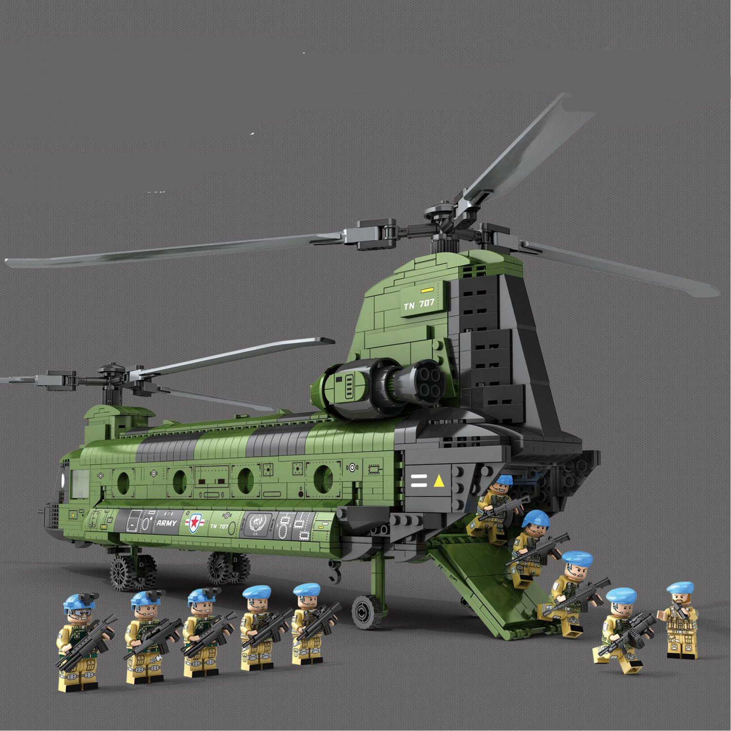 CH-47 Chinook United Nations Peacekeeping Minifigures Lego Compatible ...