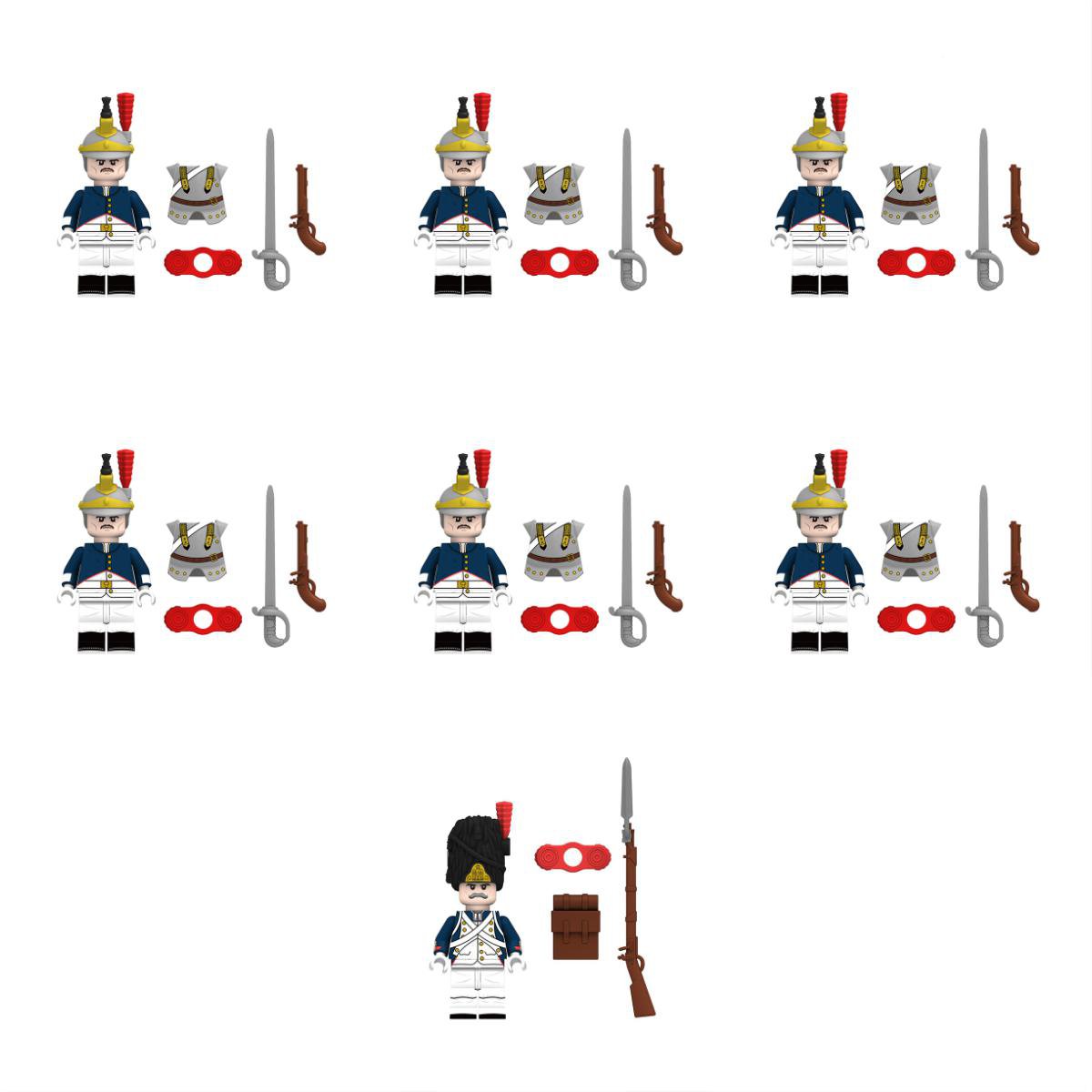 French Cuirassier Grenadier Minifigures Lego Compatible The Age of ...