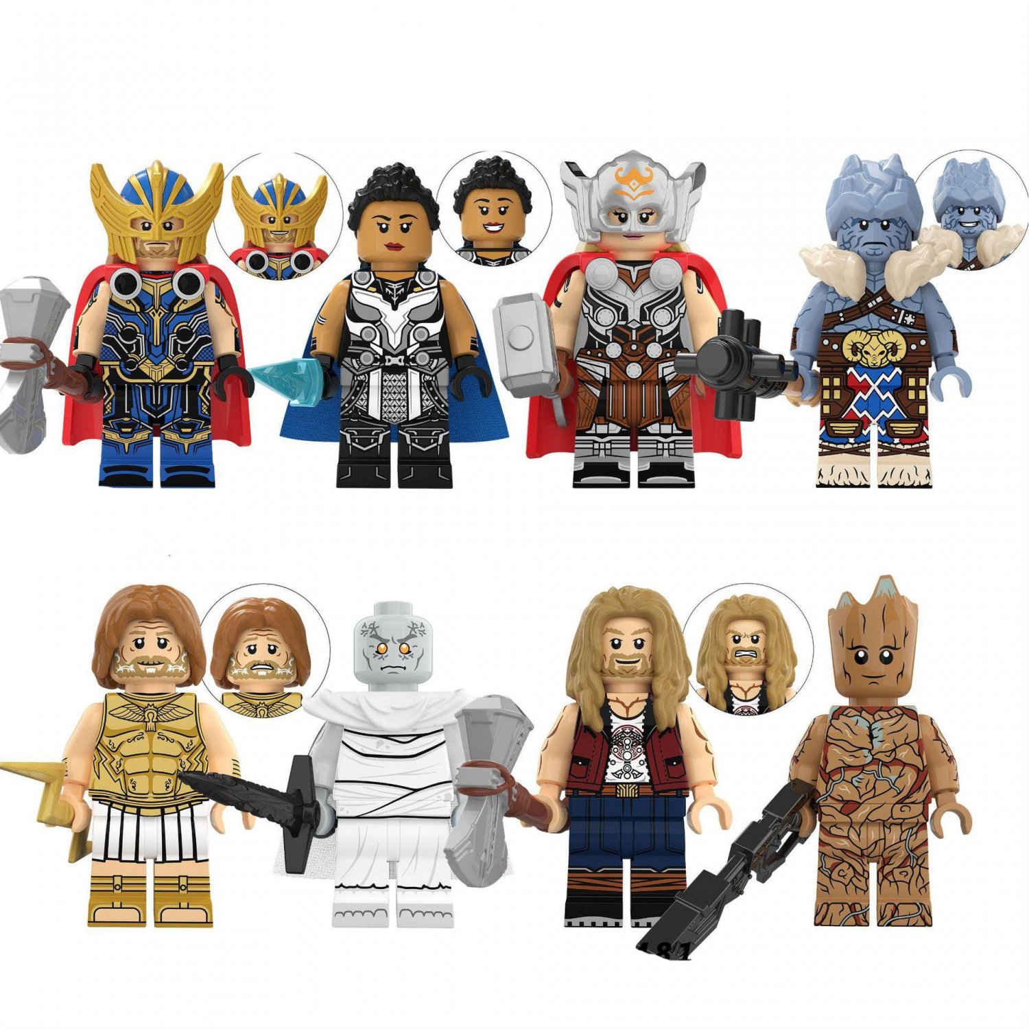 Thor 4 Love and Thunder character Minifigures Lego Compatible Thor 2022