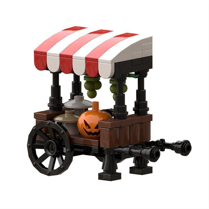 Medieval Market Pumpkin Booth Minifigures Lego Compatible Toy