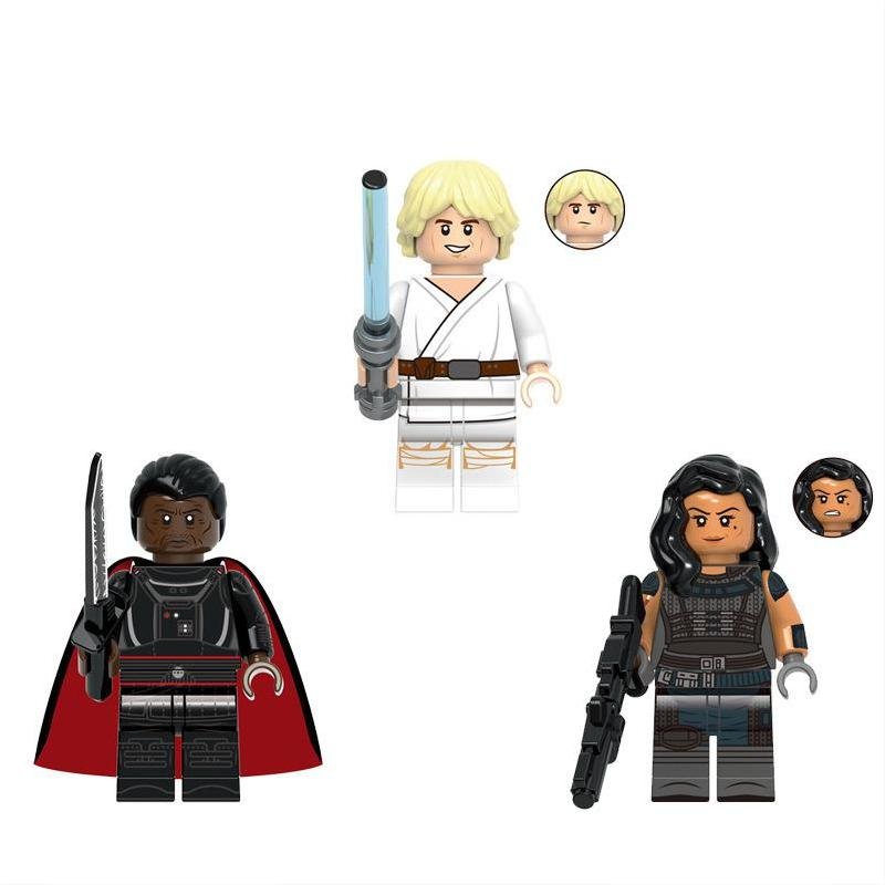 Luke Skywalker Moff Gideon Cara Dune Minifigures Lego Compatible Star ...