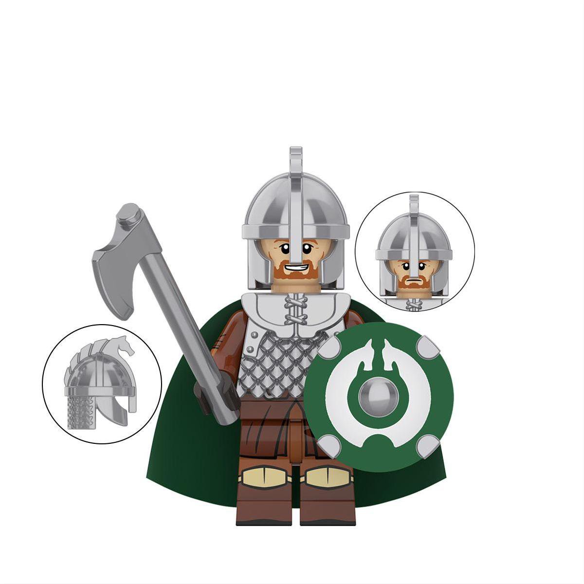 Rohan Shield axe hand Minifigures Lego Compatible The Lord of the Rings ...