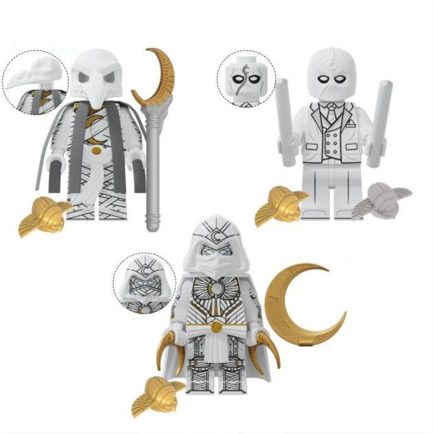 Mr Knight Khonsu Moon Knight Minifigures Lego Compatible Moon Knight TV ...
