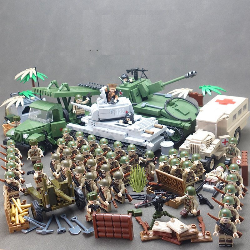 1943 Soviet Army counteroffensive Berlin Minifigures Lego Compatible ...