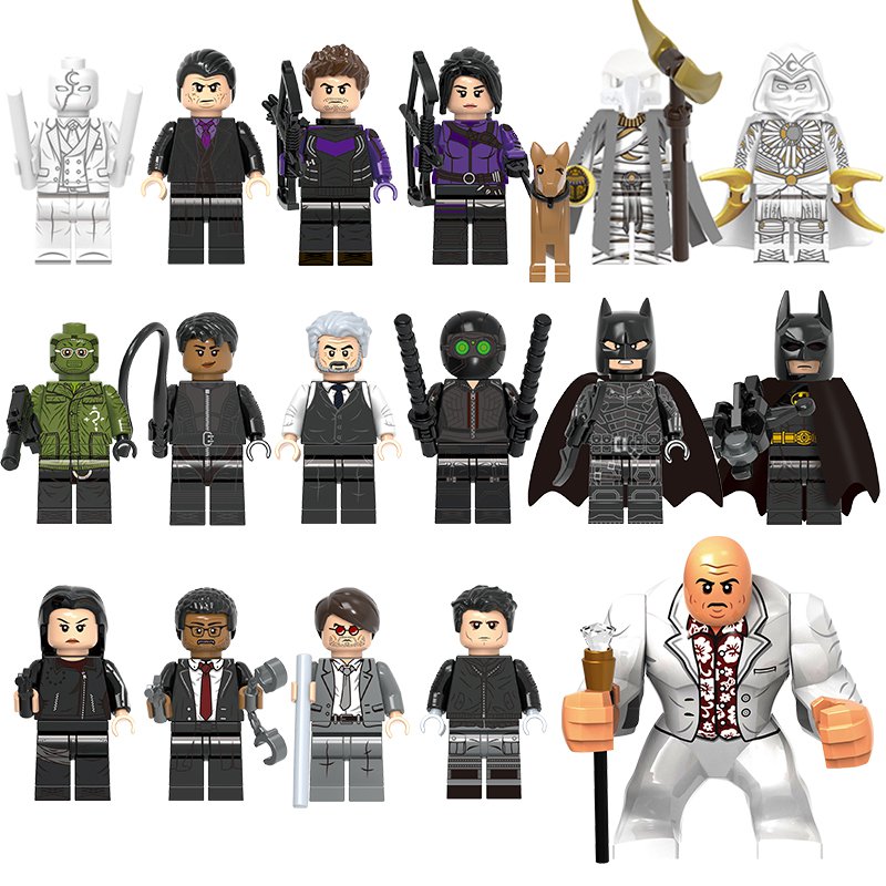 Moon Knight The Batman Kate Bishop Hawkeye Minifigures Lego Compatible ...