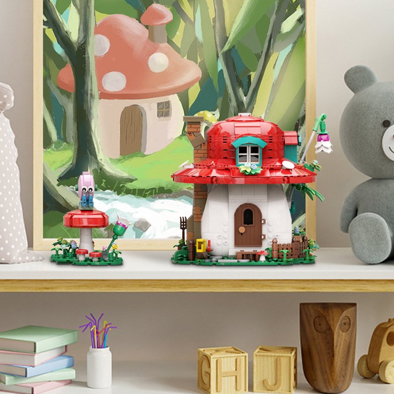 Natural magic mushroom house Minifigures Lego Compatible Toy