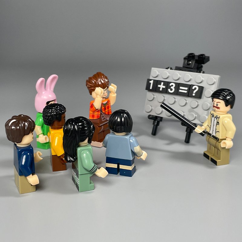 School 2 Classroom Teacher Student Minifigures Lego Compatible School Set