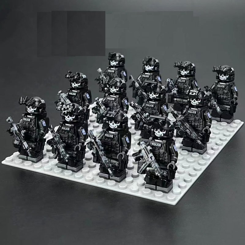 12pcs Call of Duty Modern Warfare Ghosts Soldier Minifigures Lego ...