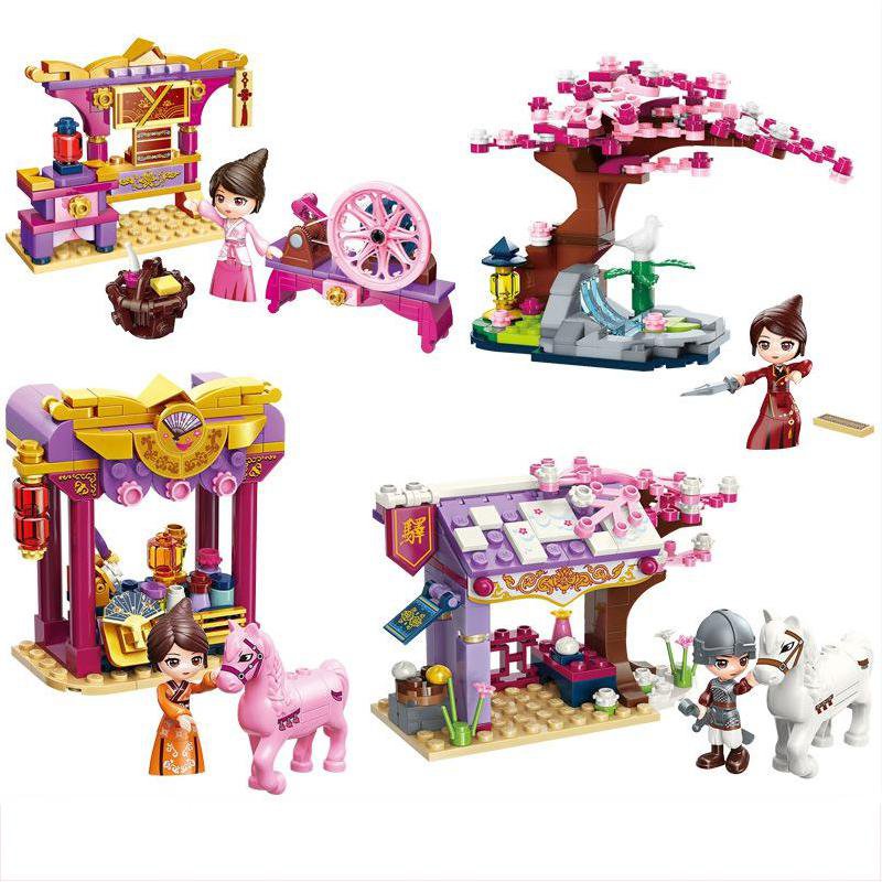 Princess Mulan's Training Day Minifigures Lego Compatible Movie Set