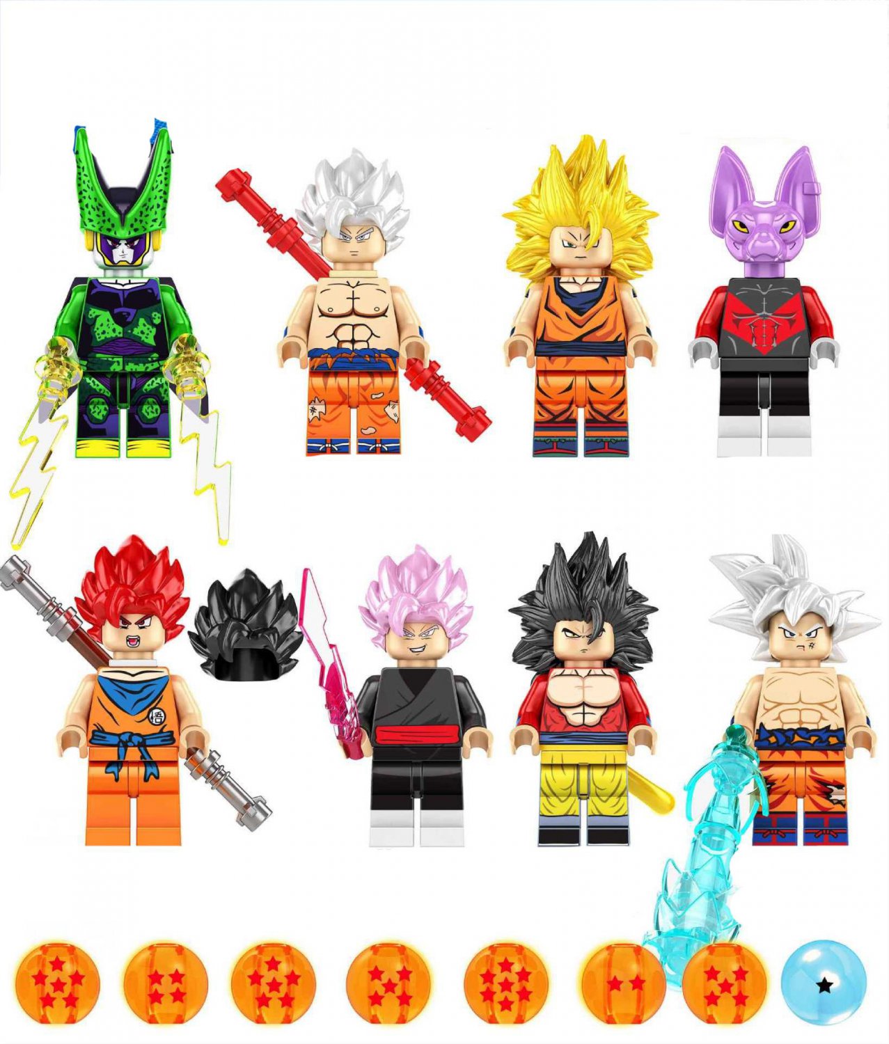 Goku Black Cell Disupo Son Goku Minifigures Lego Compatible Dragon Ball ...