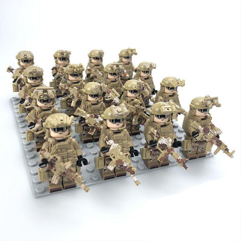 Los Angeles Police SWAT Minifigures Lego Compatible Christmas Police Set