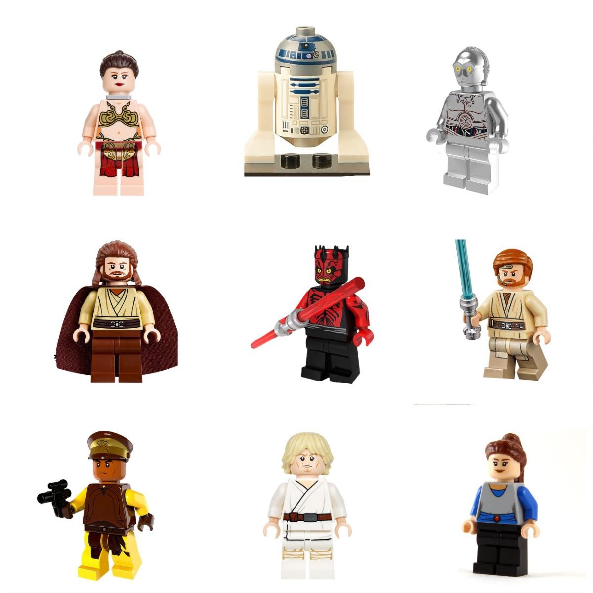 Padme Amidala Queen Apailana Captain Panaka Minifigures Lego Compatible ...