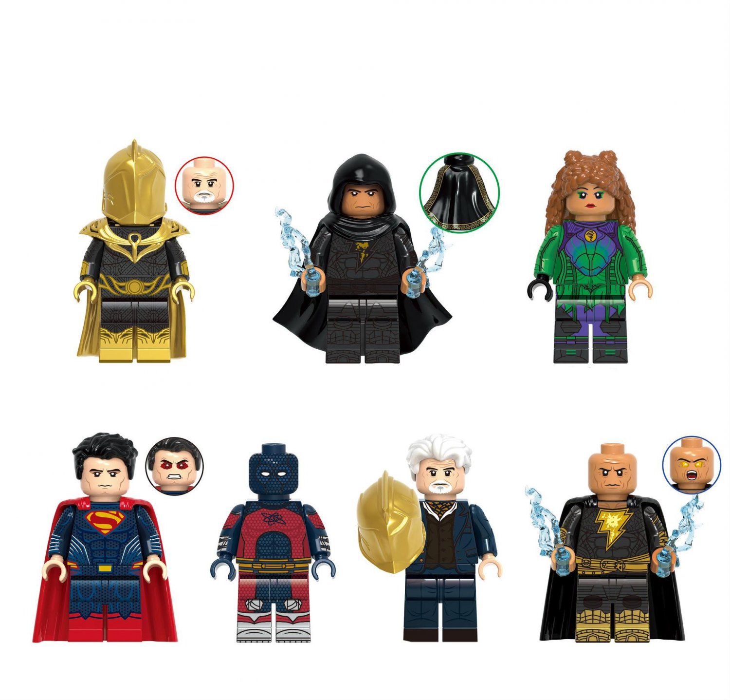 Black Adam Doctor Fate Cyclone Kent Nelson Minifigures Lego Compatible ...