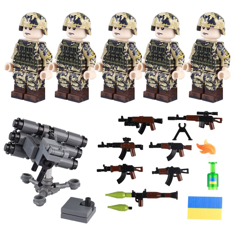 Ukrainian Heavy soldiers Minifigures Lego Compatible Modern Military 2022