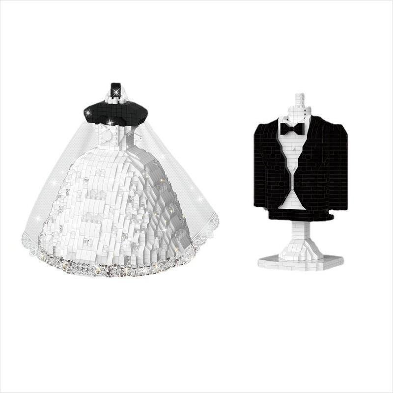 Wedding Dress Man Wedding tux Minifigures Lego Compatible Wedding gift Set