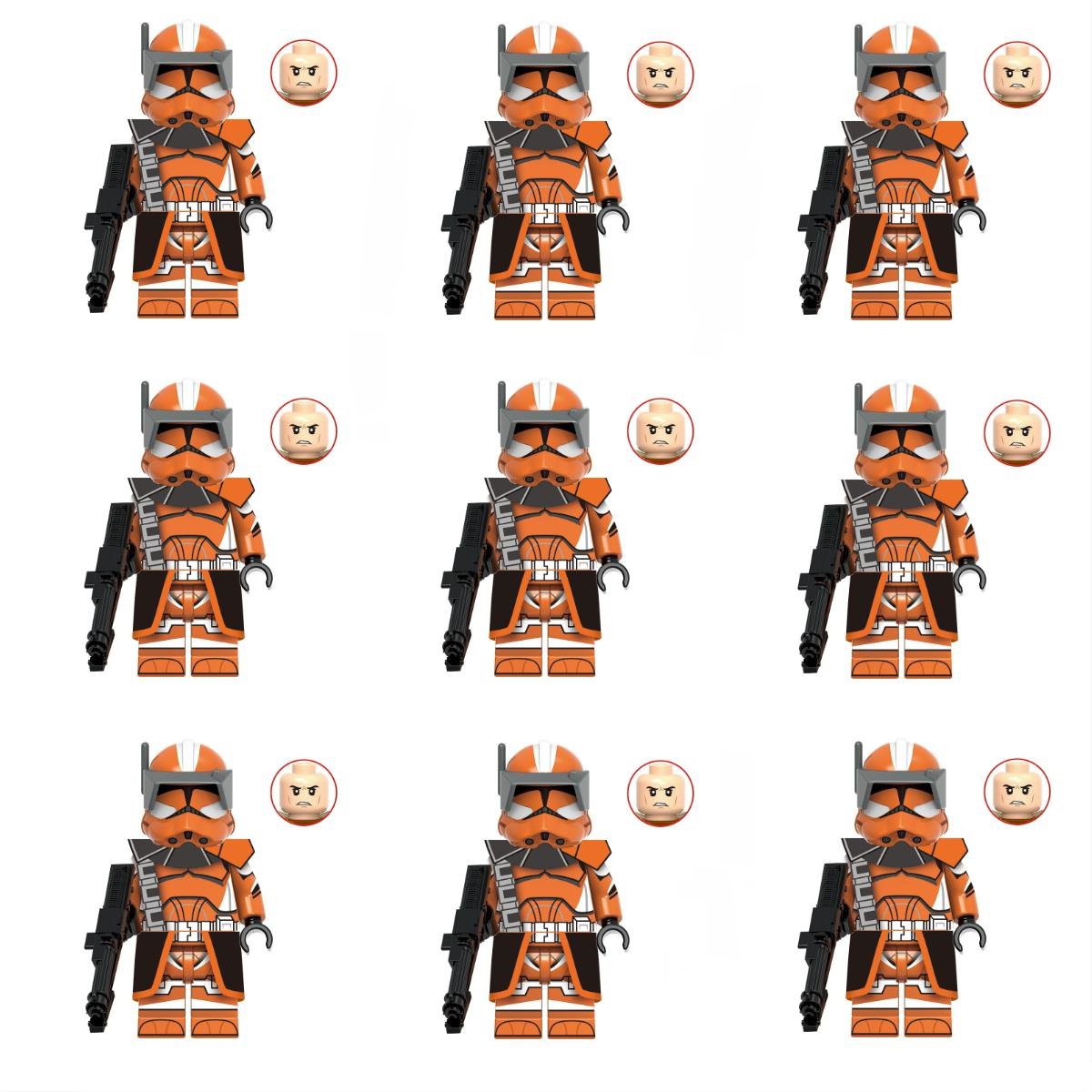 212th Captain Invert Minifigures Lego Compatible clone trooper armor Set