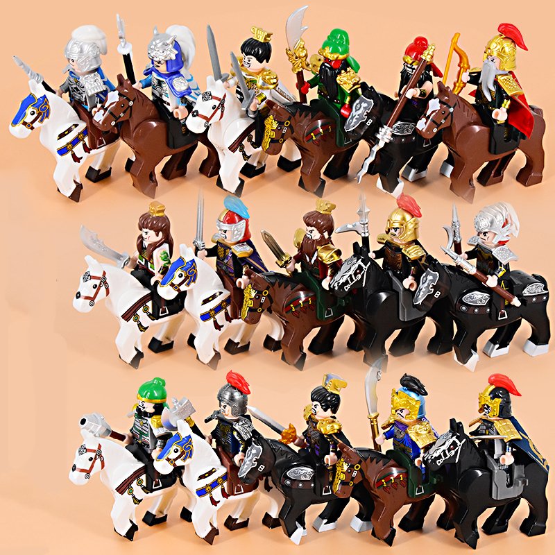 China Three Kingdoms character Knight Minifigures Lego Compatible ...