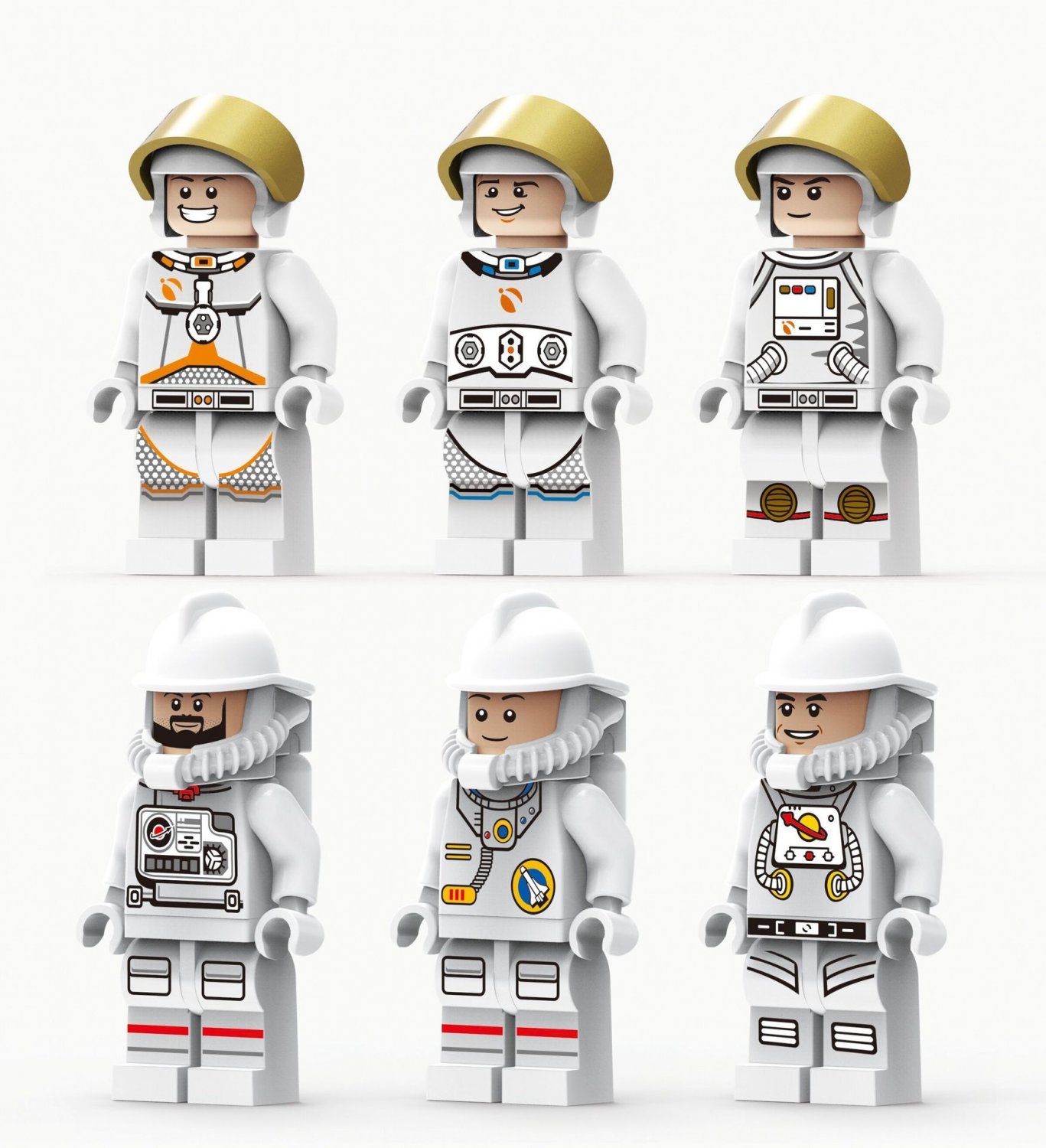 Mars Base Astronaut Minifigures Lego Compatible Interstellar Set