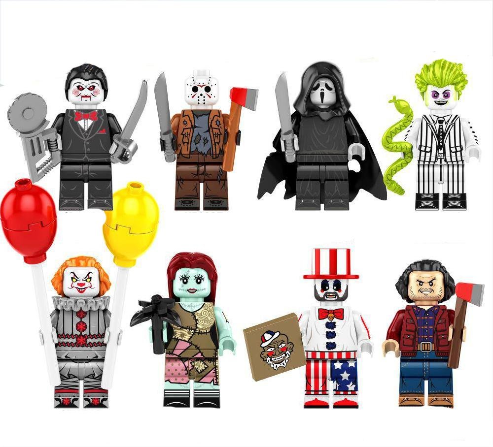 Billy Beetlejuice Sally The Clown Pennywise Minifigures Lego Compatible ...