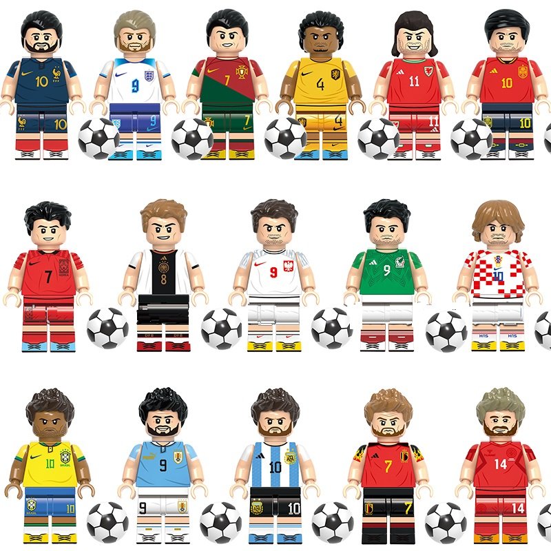 16 Best World Cup Footballer's Minifigures Lego Compatible Footballer 2023