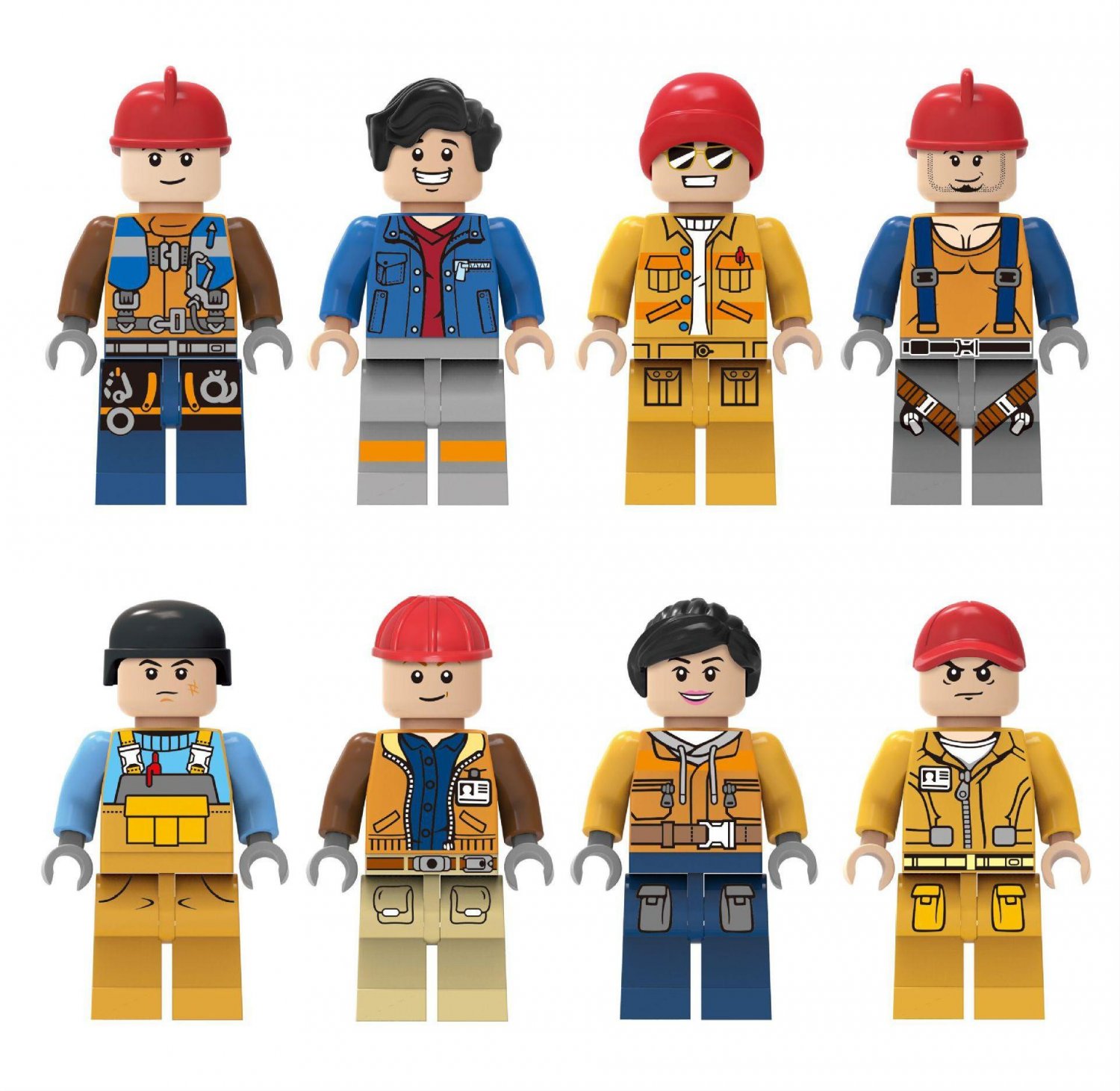 City Builder Electrician Minifigures Lego Compatible 2023 City Set