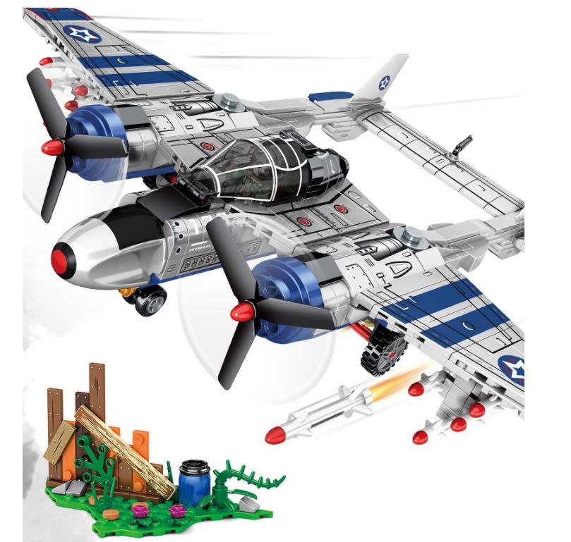 WW2 America B-17 Bomber Soldier Minifigures Lego Compatible Military Bomber
