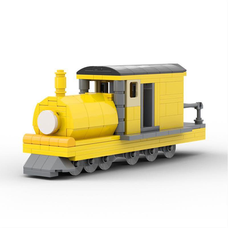 Yellow locomotive Building Block Lego Compatible Toy