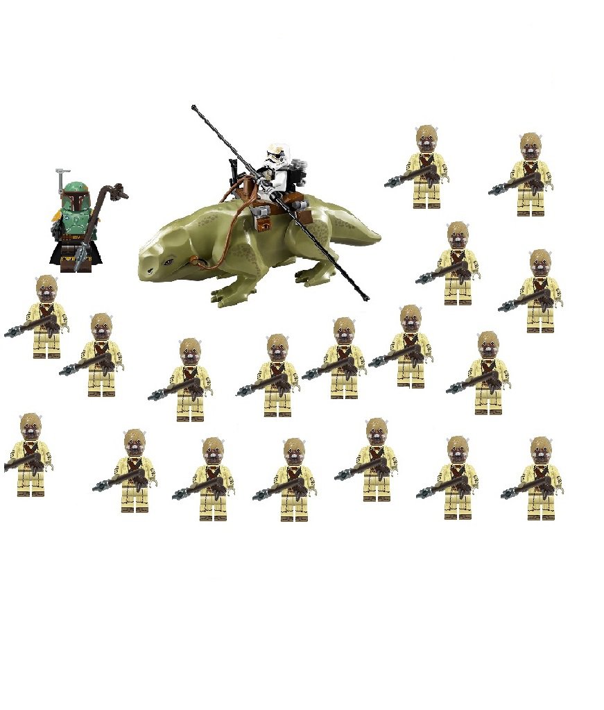 Tusken Raider Attack Sandtrooper And Dewback Minifigures Compatible ...