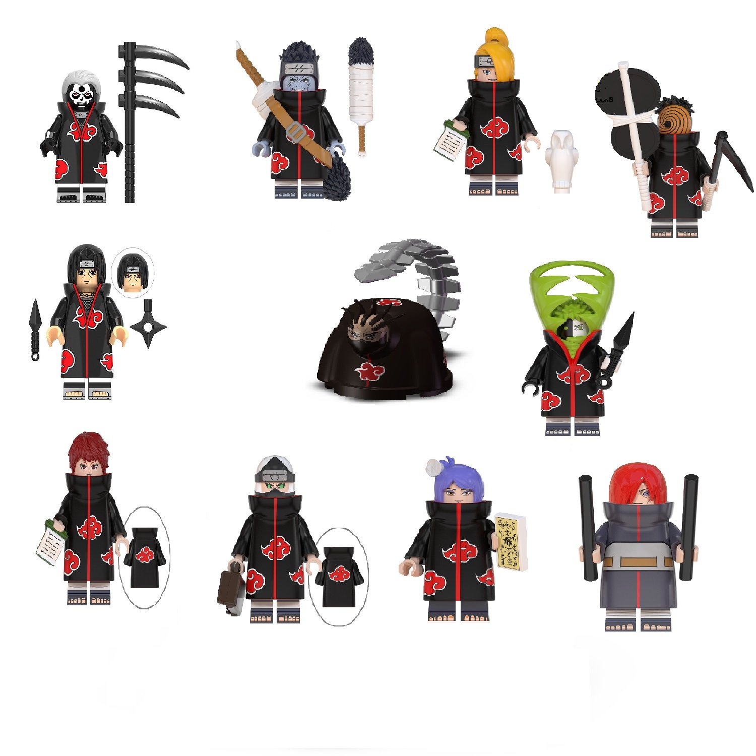 Akatsuki Organize character Minifigures Compatible Lego Comic Toy