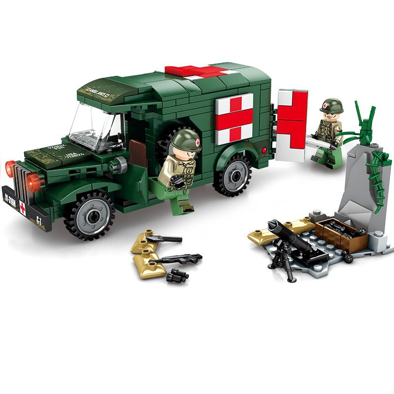 WW2 America Military Ambulance surgeon Minifigures Compatible Lego ...
