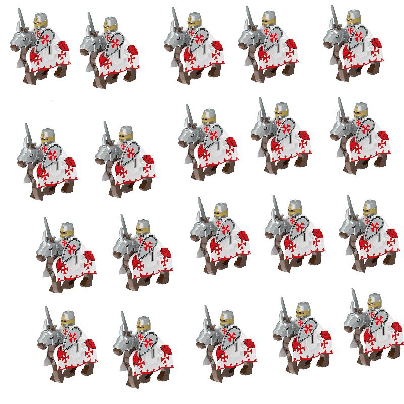 20 Best Knights Templar Cavalry The Crusades Minifigures Compatible ...