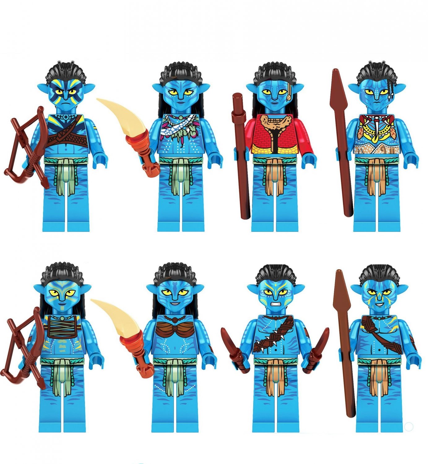 Neytiri Jake Sully Mo'at Tsu'tey Minifigures Compatible Lego Avatar 2 Sets