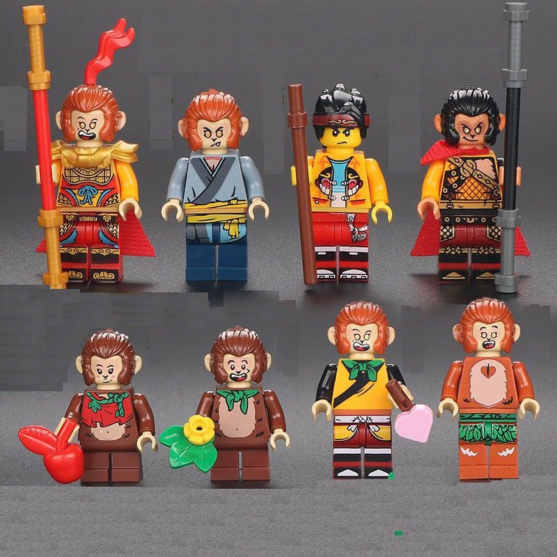 The Monkey King Monkey Soldier Minifigures Compatible Lego China Comic Set